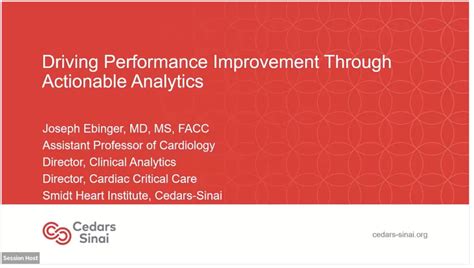 Driving Performance Improvement Through Actionable Analytics Biome