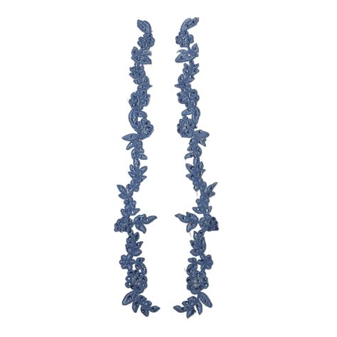Diamante Pale Blue Lace Pair Mm Dance Supplies