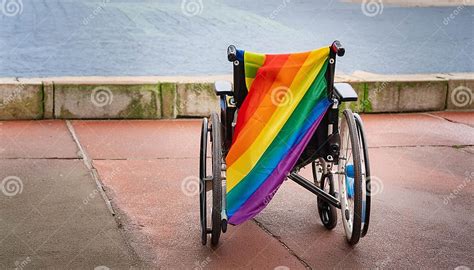 Disabled Wheelchair On Gaypride Pride Or Disability Pride Month
