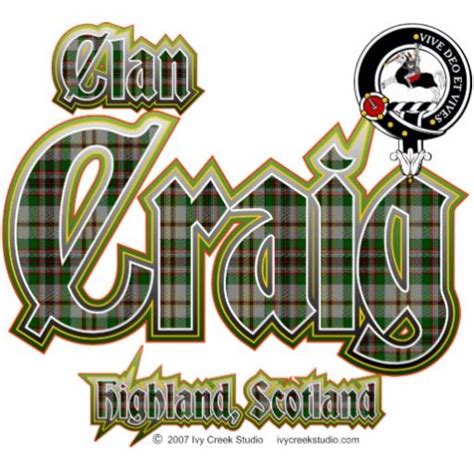 40 Best Images About Craig Clan Crest Tartans Etc On Pinterest