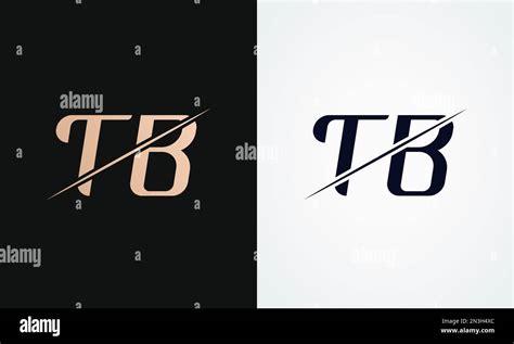 Tb Letter Logo Design Vector Template Gold And Black Letter Tb Logo