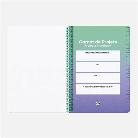Projects Notebook Papier Tigre
