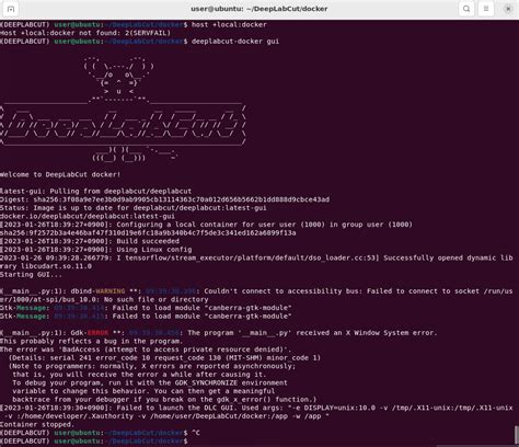 docker gui does not work x window and · issue 2134 · deeplabcut