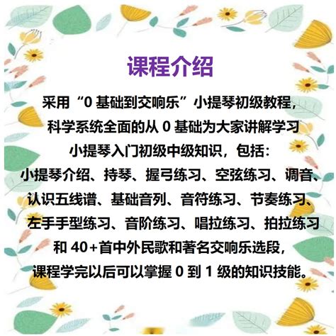 0基础到交响乐小提琴成人自学课程（上册）哔哩哔哩bilibili