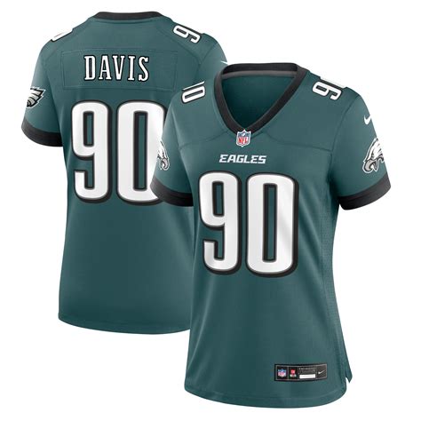 Womens Philadelphia Eagles Davis Midnight Green Team Game Jersey Js9076 Neasalamis Neasalamis