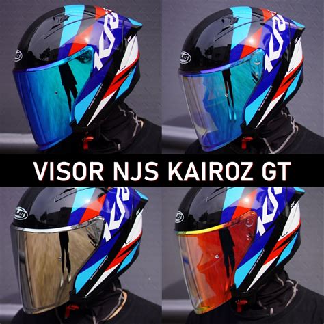 Visor Njs Kairoz Gt Series Glass Helmet Njs Gt Original Shopee Malaysia