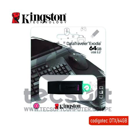 Memoria Usb 3 2 Kingston Exodia Dtx 64gb