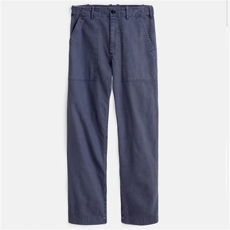 Alex Mill Field Cotton Herringbone Pant Storm Blue Garmentory