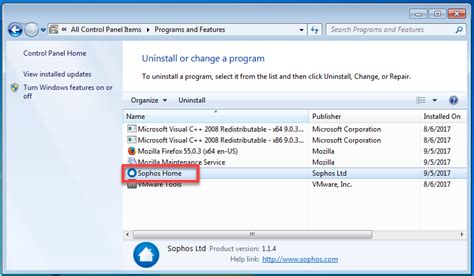 Uninstalling Sophos Home On Windows Computers Sophos Home Help