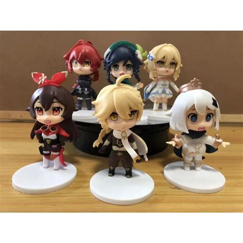 Spot Anime Action Figure Genshin Impact 6 In 1 Lazada Ph