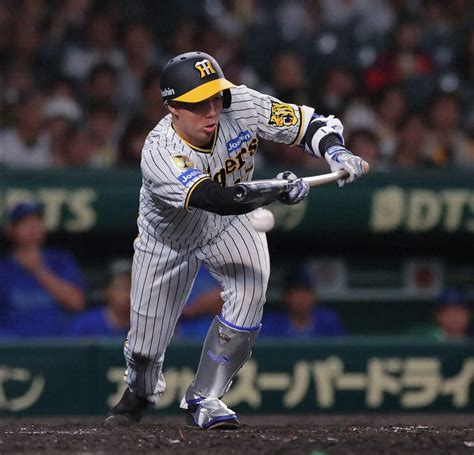 ＜神・d＞4回、青柳はスクイズを決める（撮影・後藤 大輝） スポニチ Sponichi Annex 野球