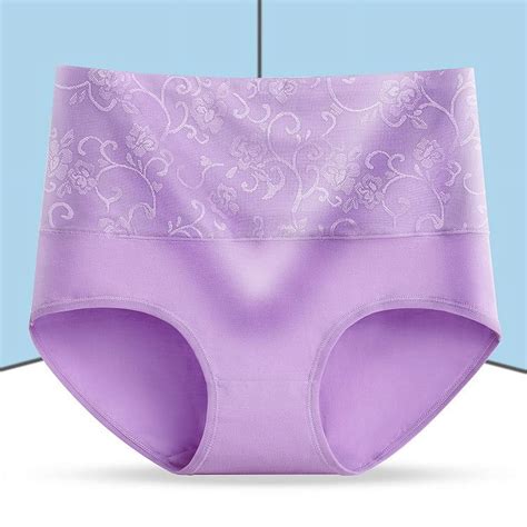 Womens Tummy Control Plus Size Underwear 1 Briefs Comfortable Cotton