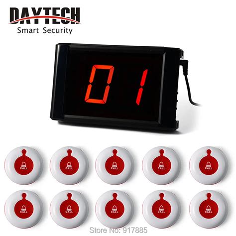 Aliexpress Buy Waiter Call Button Mhz Buzzer Table Service Bell Wireless Nurse Call