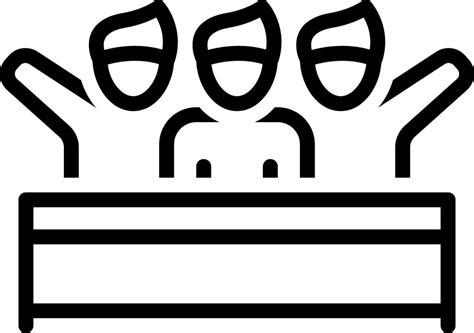 Black Line Icon For Supportive Encouraging 44804496 Vector Art At Vecteezy