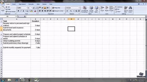 Microsoft Project Tutorial 25 Creating A New Project Plan Youtube
