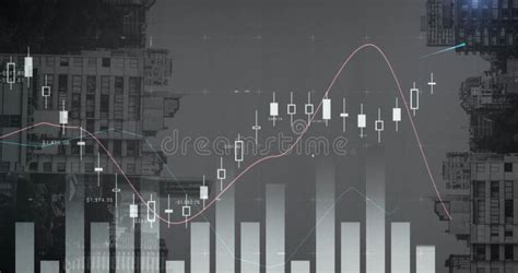 Image Of Statistical Data Processing Against View Of Inverted Tall