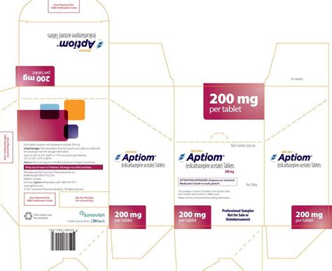 Aptiom Package Insert Prescribing Information