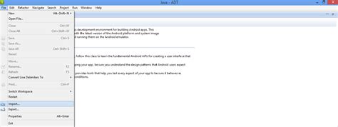 Android Importing A Project Moodi Labs