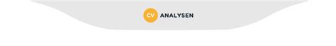 Cv Analysen Analysera Ditt Cv