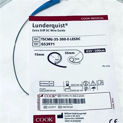 New Cook Medical G53971 Lunderquist Extra Stiff Dc Wire Guide Disposables General For Sale
