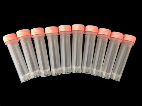 2ml Plastic Test Tube Vial Container Tube Screw Cap O Ring Seal Various