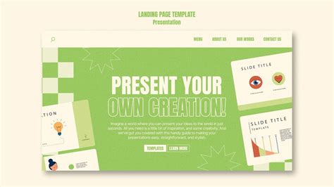Free Psd Presentation Slides Landing Page Template