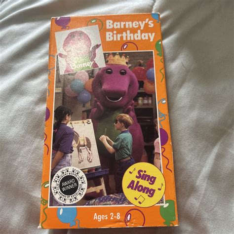 Barney And Friends Barneys Birthday Vhs 1992 Video Tape Pbs Sing Along