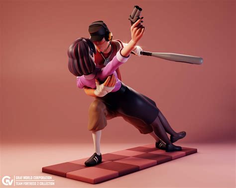 Scout Miss Pauling Team Fortress D Model By Gray World Corporation