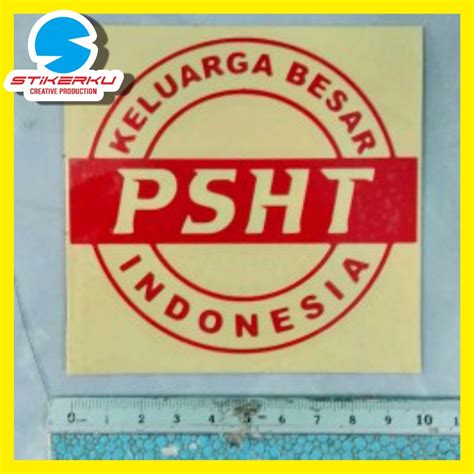 Jual Stiker Psht Keluarga Besar Sh Terate Indonesia Cutting Computer 10x10 Cm Reflektif Shopee