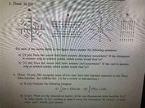 Solved 5 Total 24 Pts A D For Each Of The Vector Fields Chegg Com