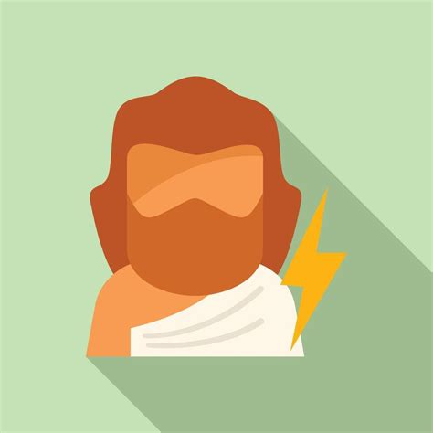 Greek God Zeus Holding A Lightning Bolt Cartoon Character 47631172