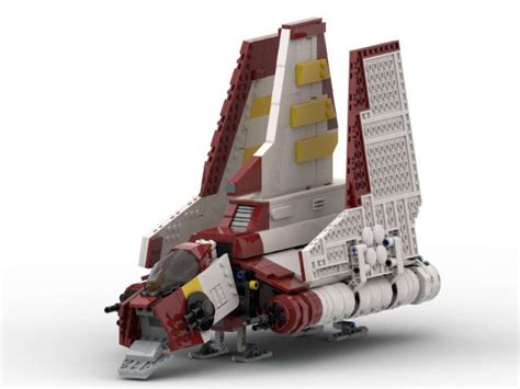 Lego Moc Rho Class Transport Shuttle By Leslielee Rebrickable Build