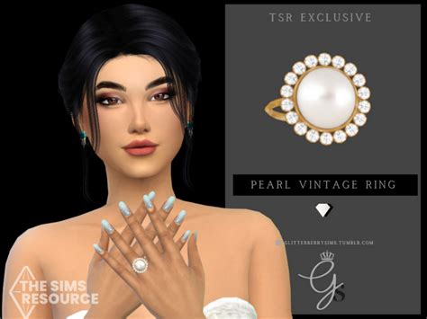 The Sims Resource Vintage Pearl Engagement Ring