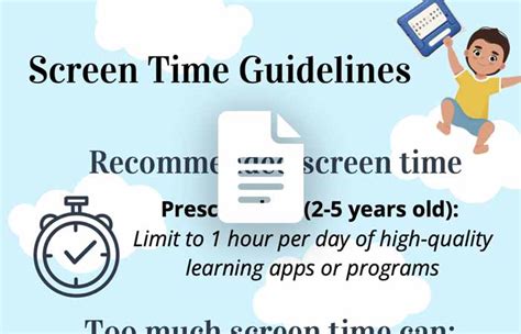 Screen Time Guidelines Apseed