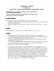 Problem Set 1 Ts 1642988995 1 Pdf Biostatistics 140 623 Problem Set 1 Sample Size