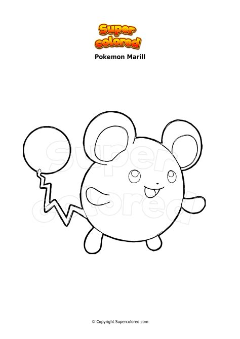 Marill Coloring Pages Coloring Pages