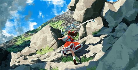 Hakurei Reimu Touhou Drawn By Kajatony Danbooru