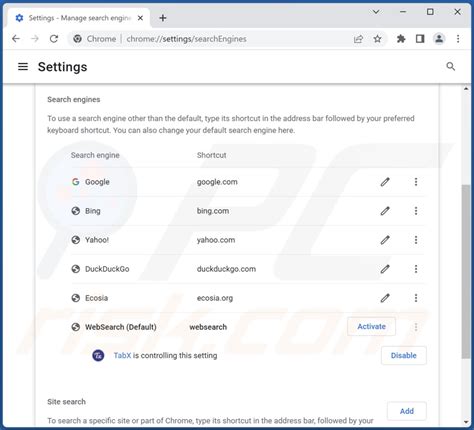 TabX Browser Hijacker Simple Removal Instructions Search Engine Fix Updated