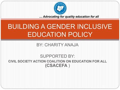 Training Slides Building A Gender Inclusive Education Policypptx