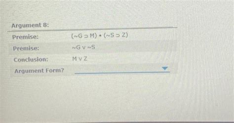 solved indicate the argument form of each given argument
