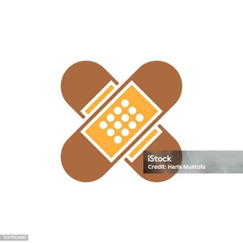 帶輔助圖示設計範本向量隔離向量圖形及更多保護圖片 保護 健保和醫療 傷口 Istock
