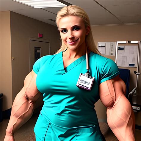 Gorgeous Female Emergency Room Nurse Abnormally Massive Female