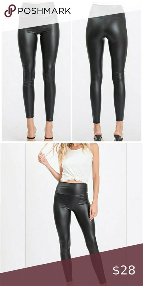 Faux Leather High Waist Leggings Stylish And Comfortable