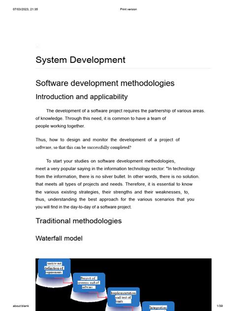 Software Development Methodologies Guide Pdf Scrum Software