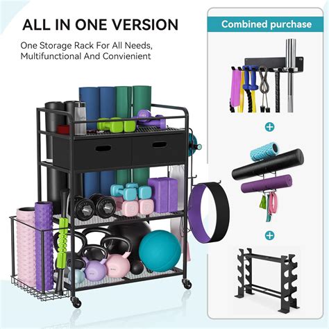 Buy Amyove Yoga Mat Storage Racks For Yoga Mat Dumbbell Kettlebell Foam Roller Yoga Strap Home