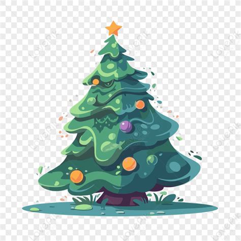 크리스마스 트리 벡터만화상표클립 아트 Png 일러스트 무료 다운로드 Lovepik