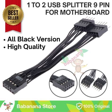 Jual Usb 9pin Splitter Front Header Extension Cabang 9 Pin Extender Hub Di Seller Velvet Store