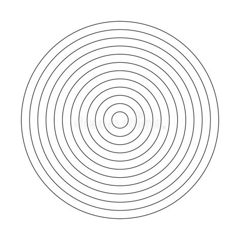 Wheel Of Life Or Habits Tracker Template Polar Grid Of 11 Concentric