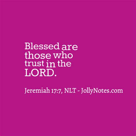 Blessed Are Those Who Trust In The Lord 7 Encouraging Bible Verses