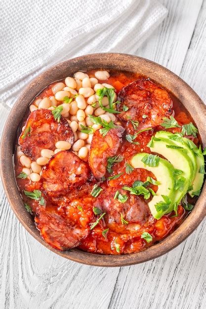 Premium Photo Chorizo And Bean Stew